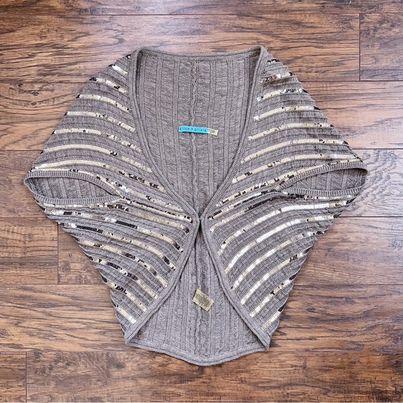 Alice + Olivia | Sweaters | Alice Olivia Harlow Beaded Shrug Sweater ...
